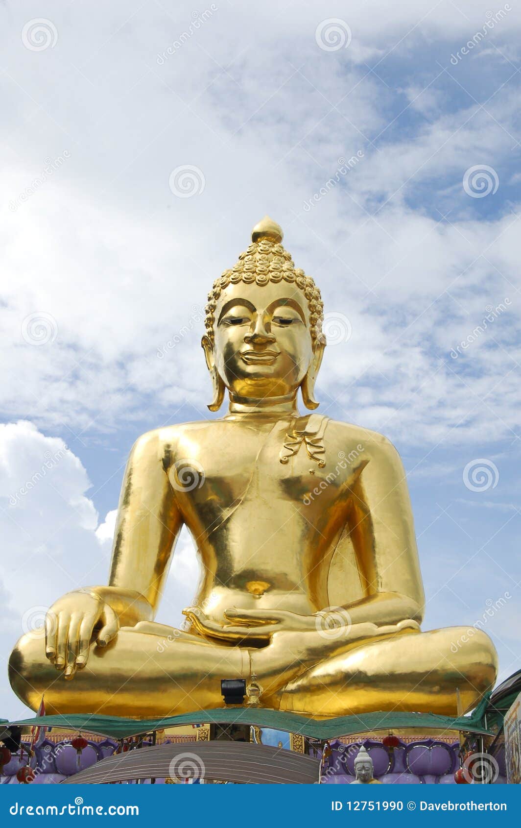 Golden Buddha In Burmese Temple Royalty-Free Stock Photography ...