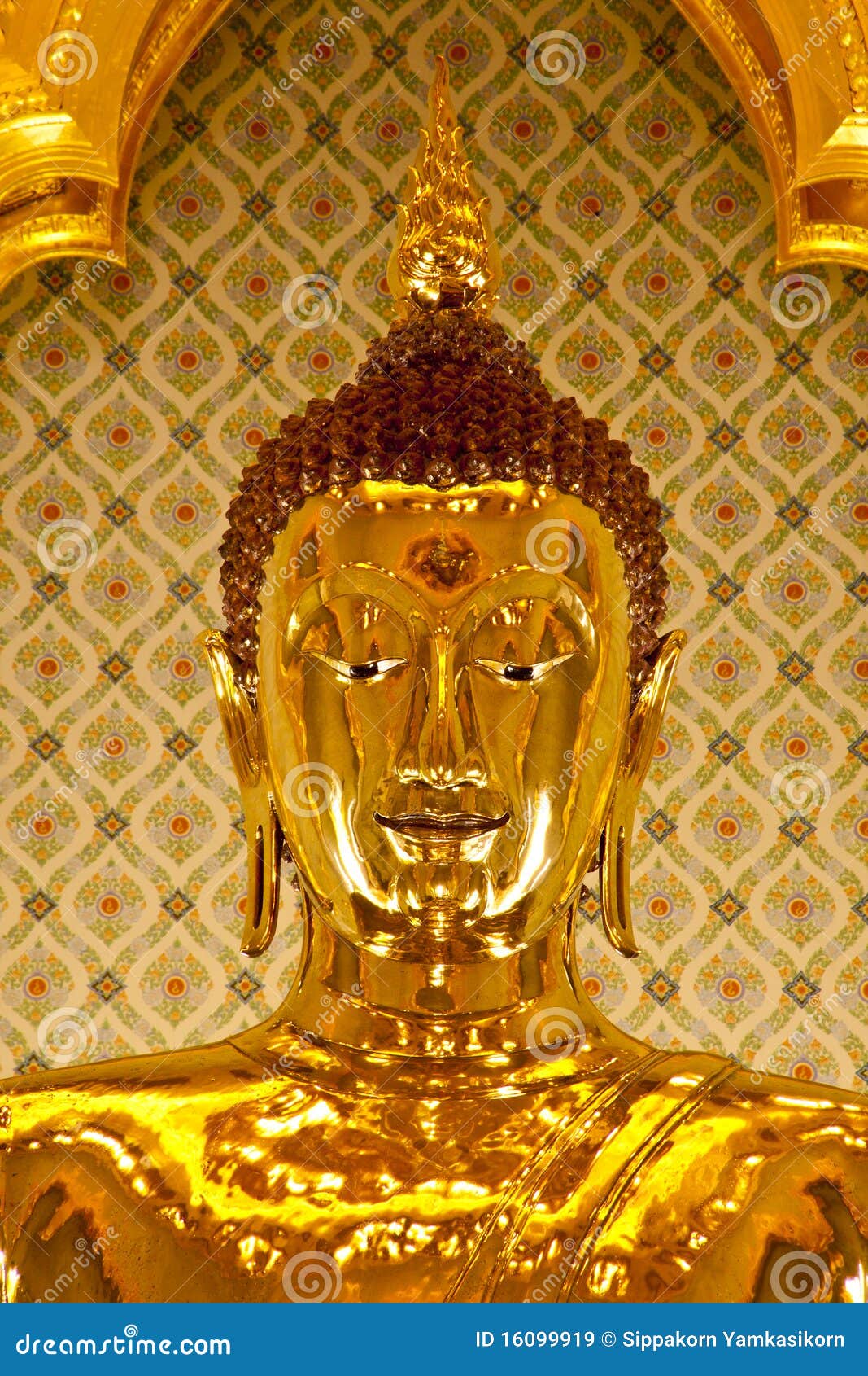 The golden buddha stock image. Image of asian, gold, history - 16099919