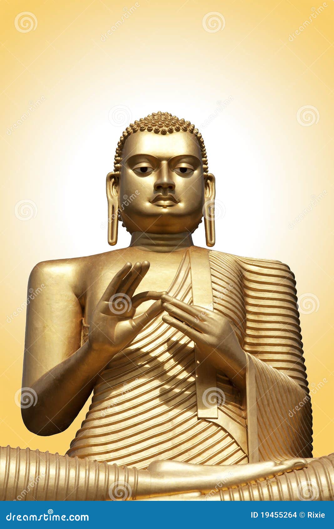 Golden Buddha stock photo. Image of meditation, belief - 19455264
