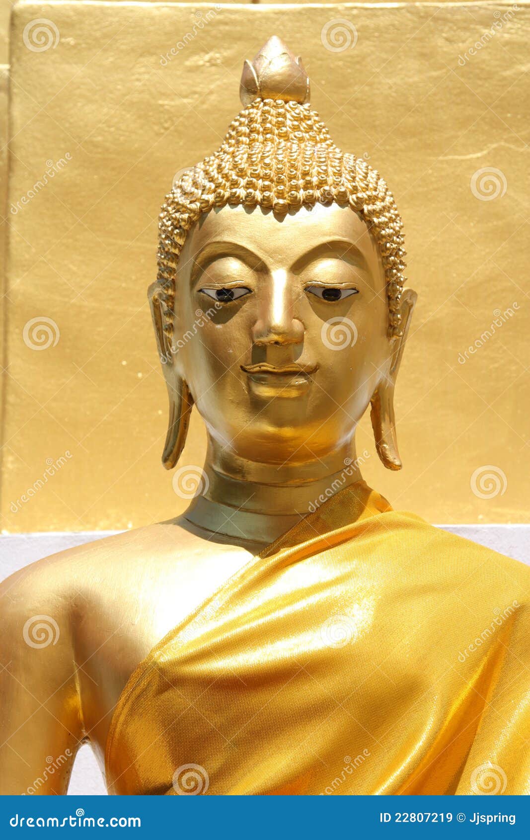 Golden Buddha stock image. Image of culture, icon, ethnicity - 22807219