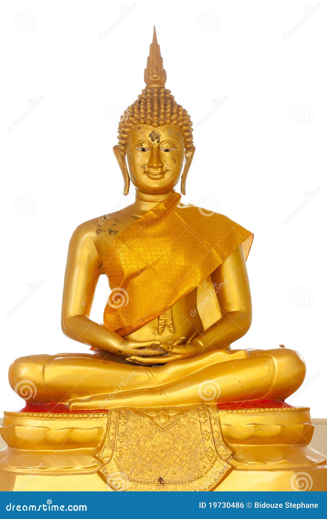 Golden buddha statue stock photo. Image of asian, buddhism - 19730486