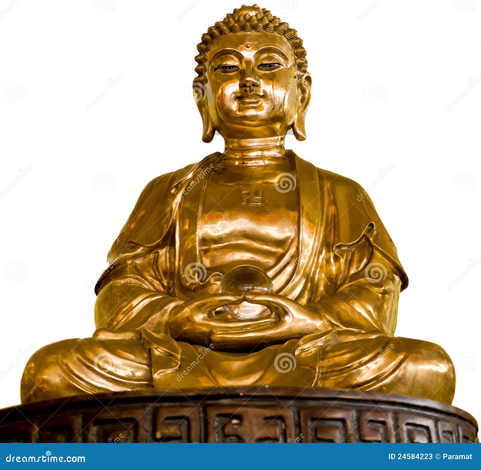 Golden Buddha Statue stock image. Image of asian, buddhist - 24584223