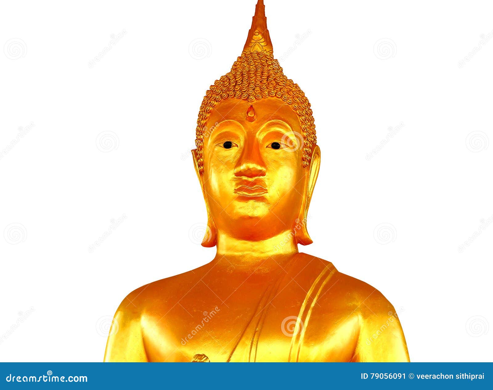 Golden Buddha Statue. stock image. Image of buddhist - 79056091