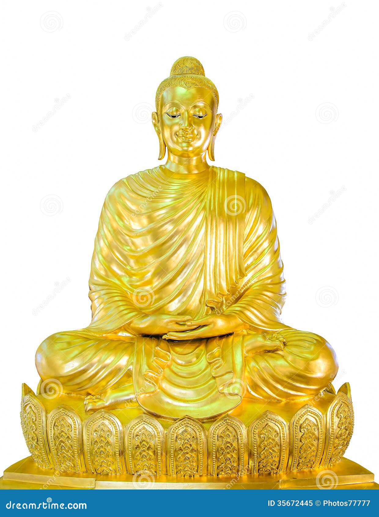 Golden buddha statue stock image. Image of asia, natural - 35672445