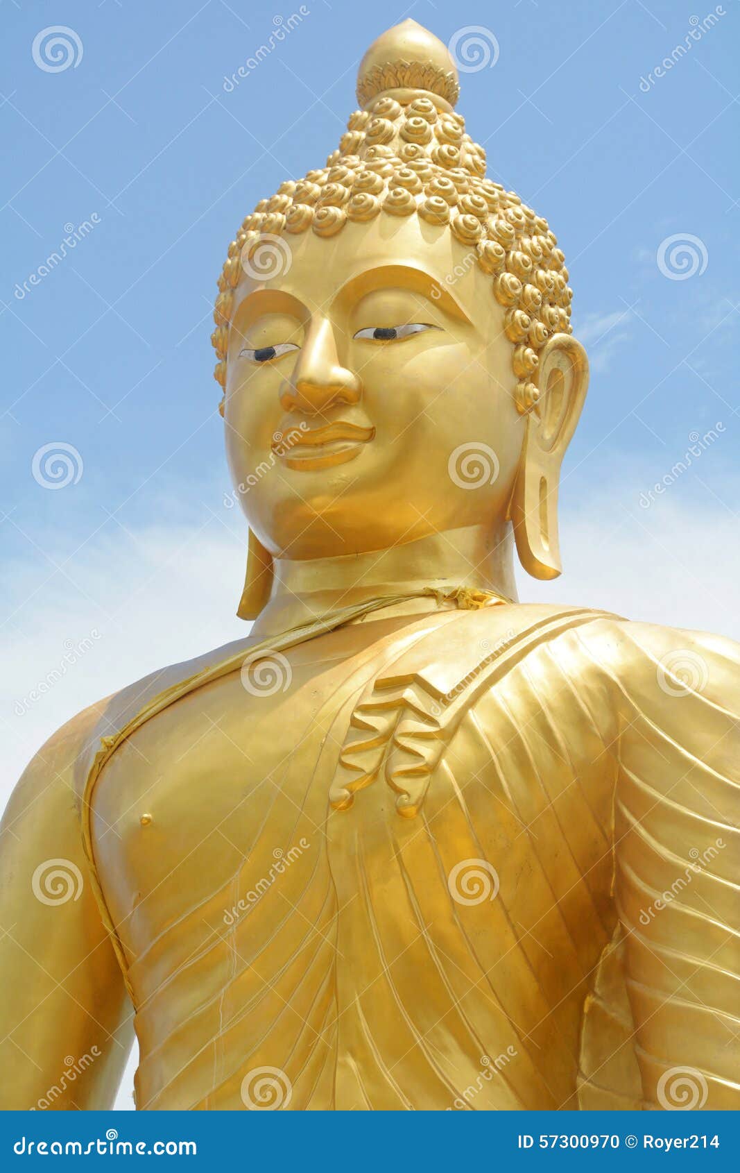 Golden Buddha Statue stock photo. Image of religious - 57300970