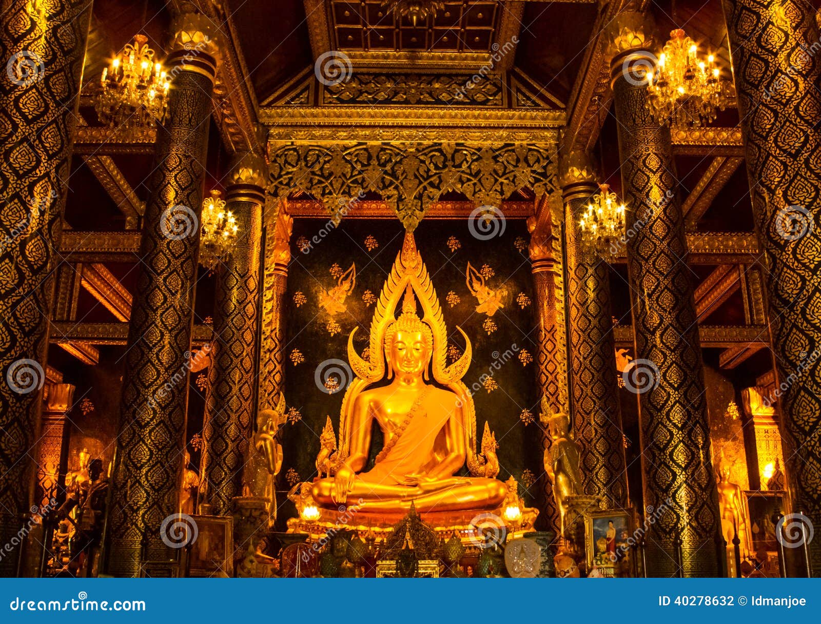 Golden buddha stock photo. Image of eyes, faith, gold - 40278632