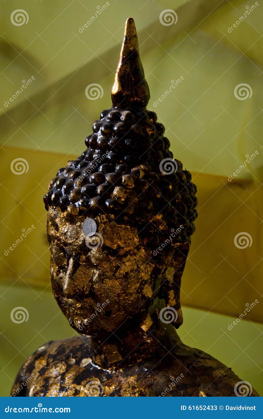 Golden Buddhist statue stock image. Image of temple, thailand - 61652433