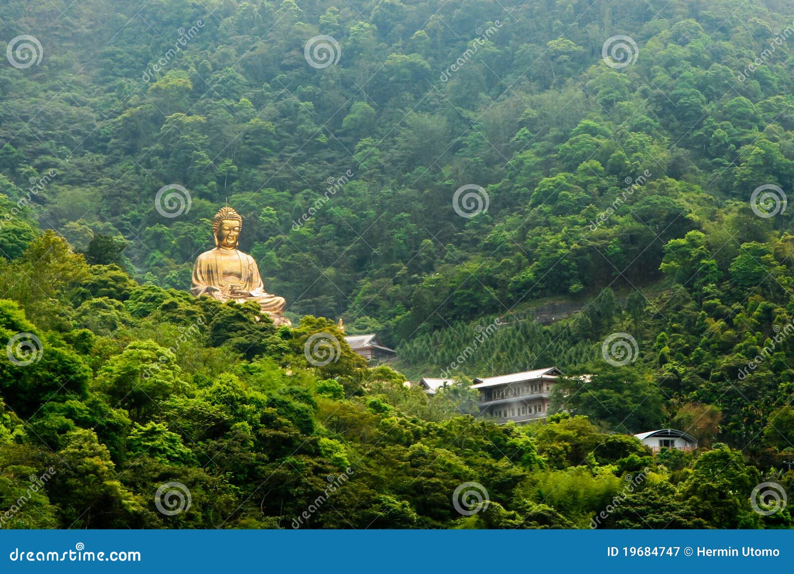 Golden Budha stock image. Image of overlooking, budha - 19684747