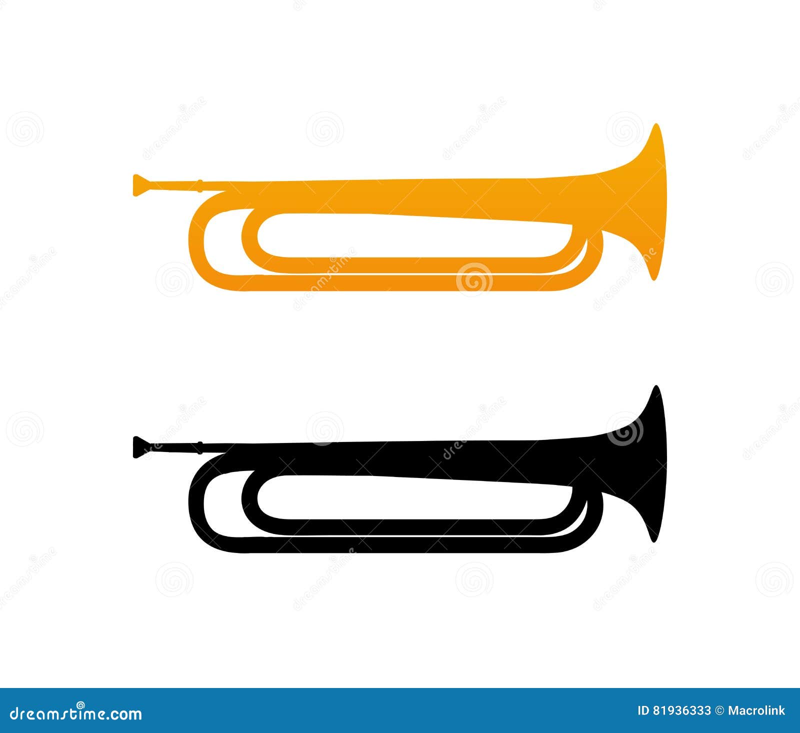 Bugle Icon. Simple Color With Outline Vector Elements Of Rock N Roll ...
