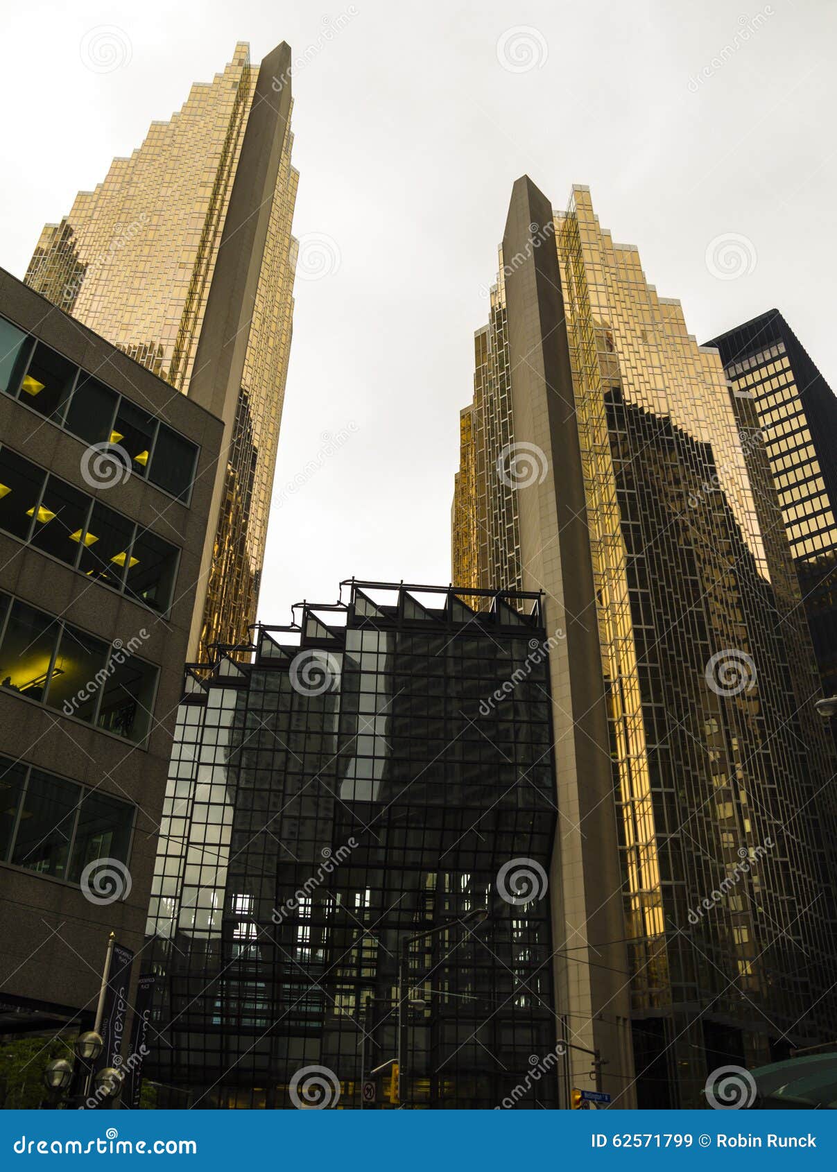 Golden Buildings in Toronto Stock Image - Image of city, modern: 62571799