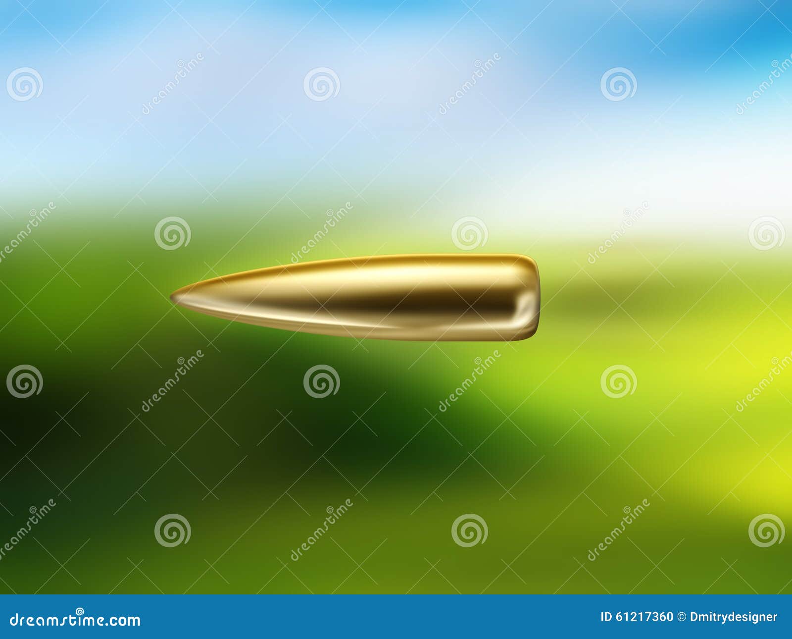 Bullet In Flight With Traces Isolated On Transparent Background ...