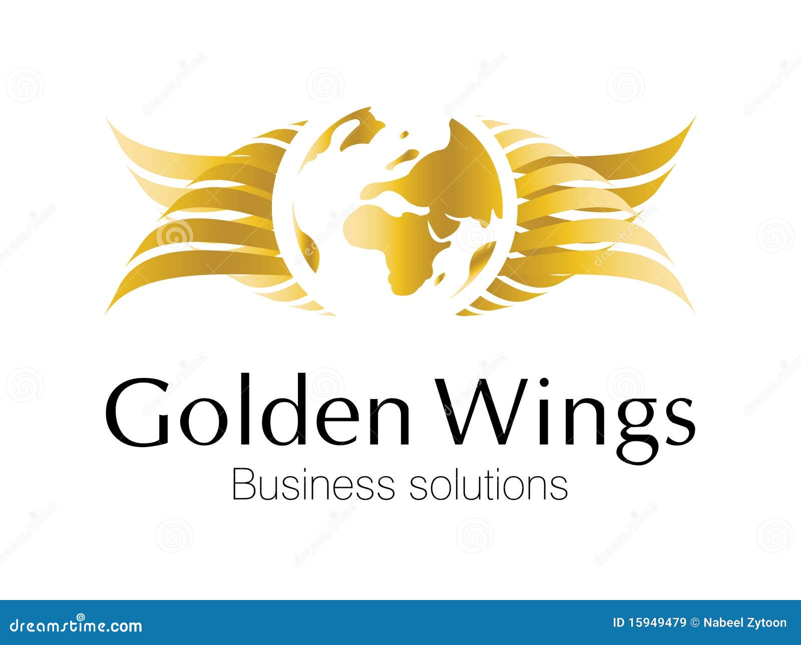 Golden Business Logo stock vector. Illustration of investment - 15949479