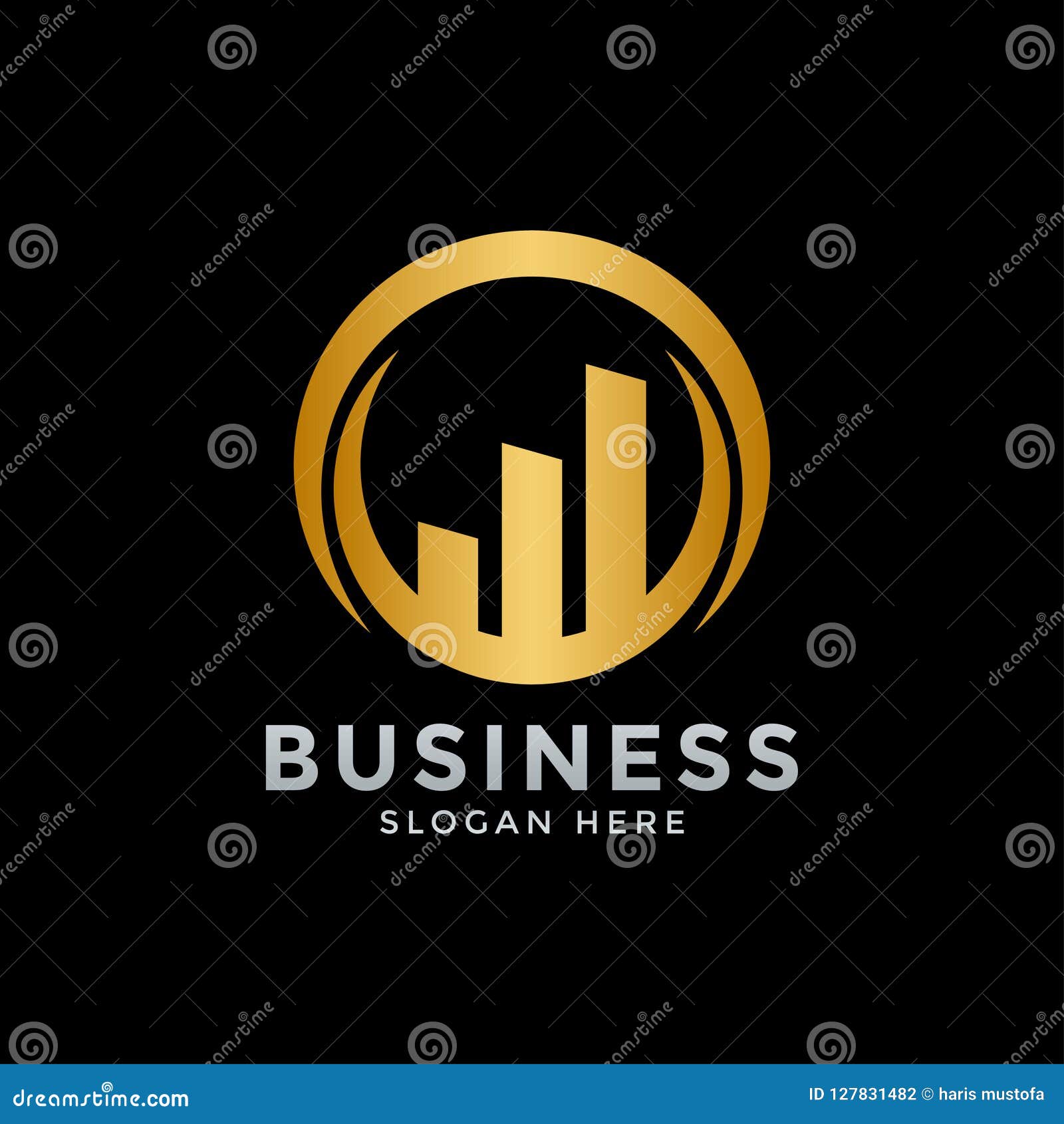 Golden Business Logo Icon Design Template Vector Stock Vector ...