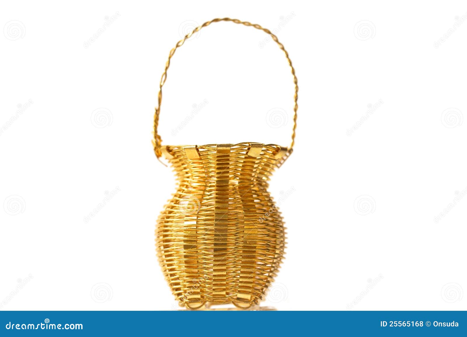 Golden busket stock photo. Image of close, detail, shopping - 25565168
