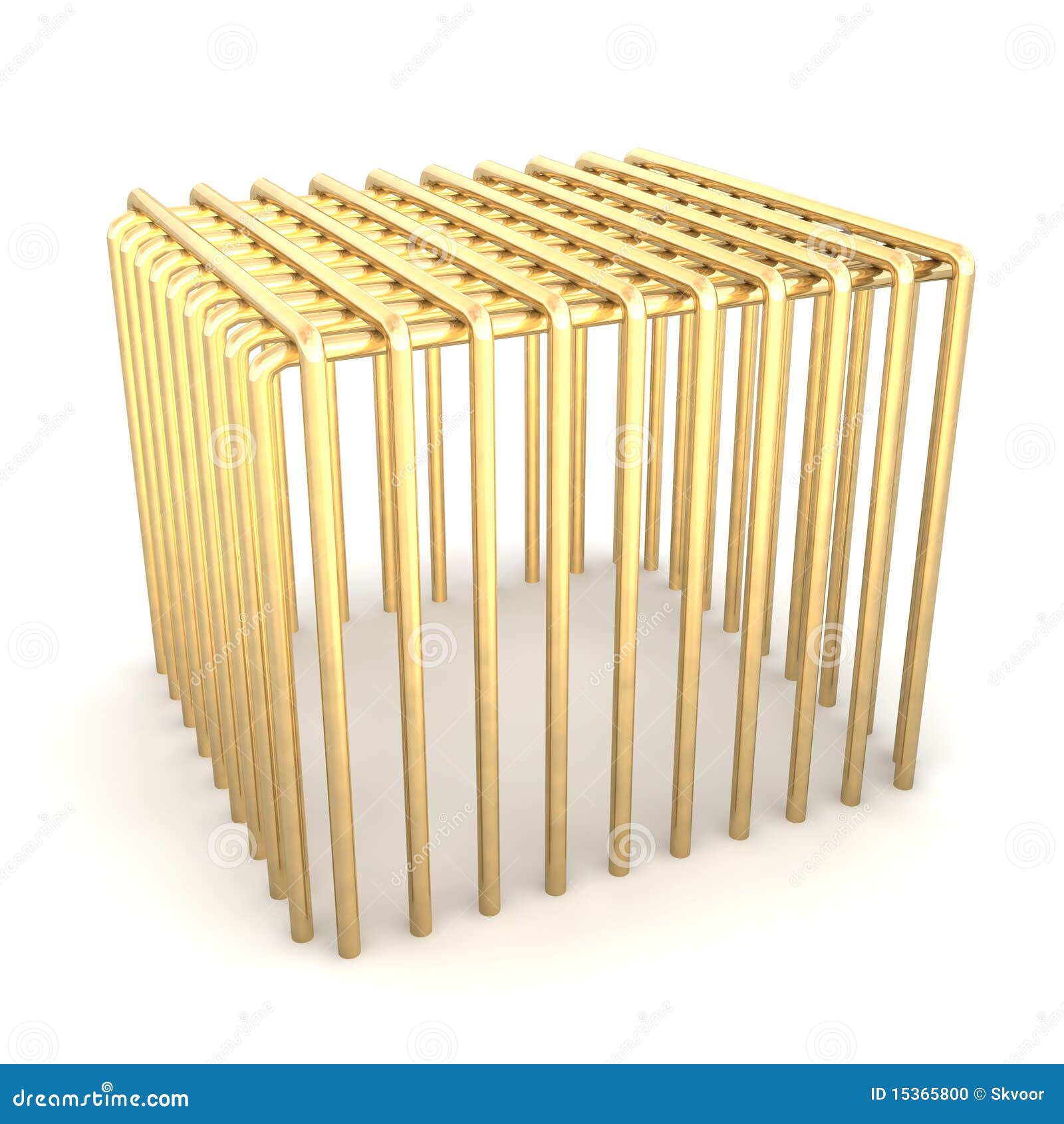 Golden cage stock illustration. Illustration of prison - 15365800