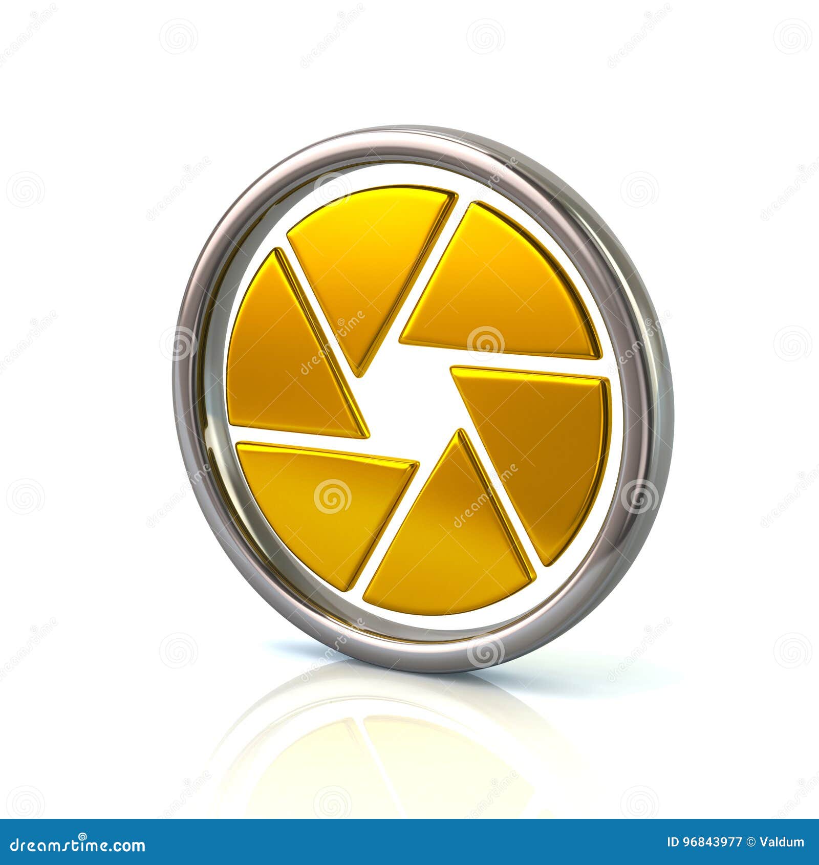 Camera Objective Icon On Transparent. Lens Diafragma Sign. Flat Style ...