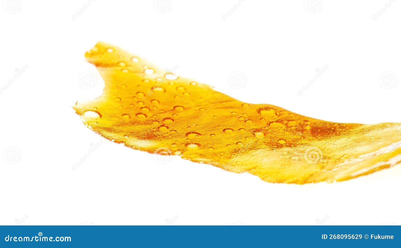 Golden Cannabis Dab Isolated on White Background Stock Image - Image of ...