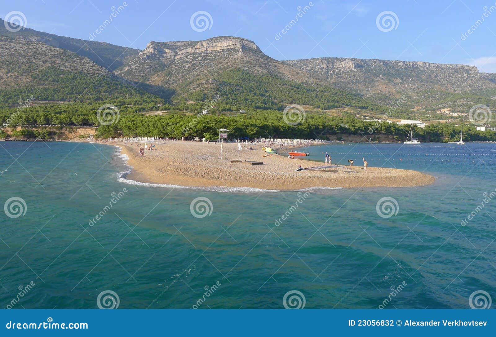 Golden cape beach stock photo. Image of tourists, island - 23056832