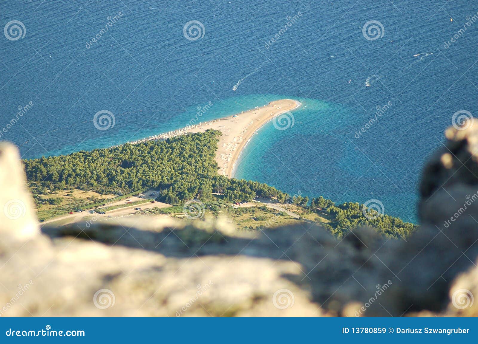 Picturesque View on Golden Cape on Brac Island, Cr Stock Image - Image ...