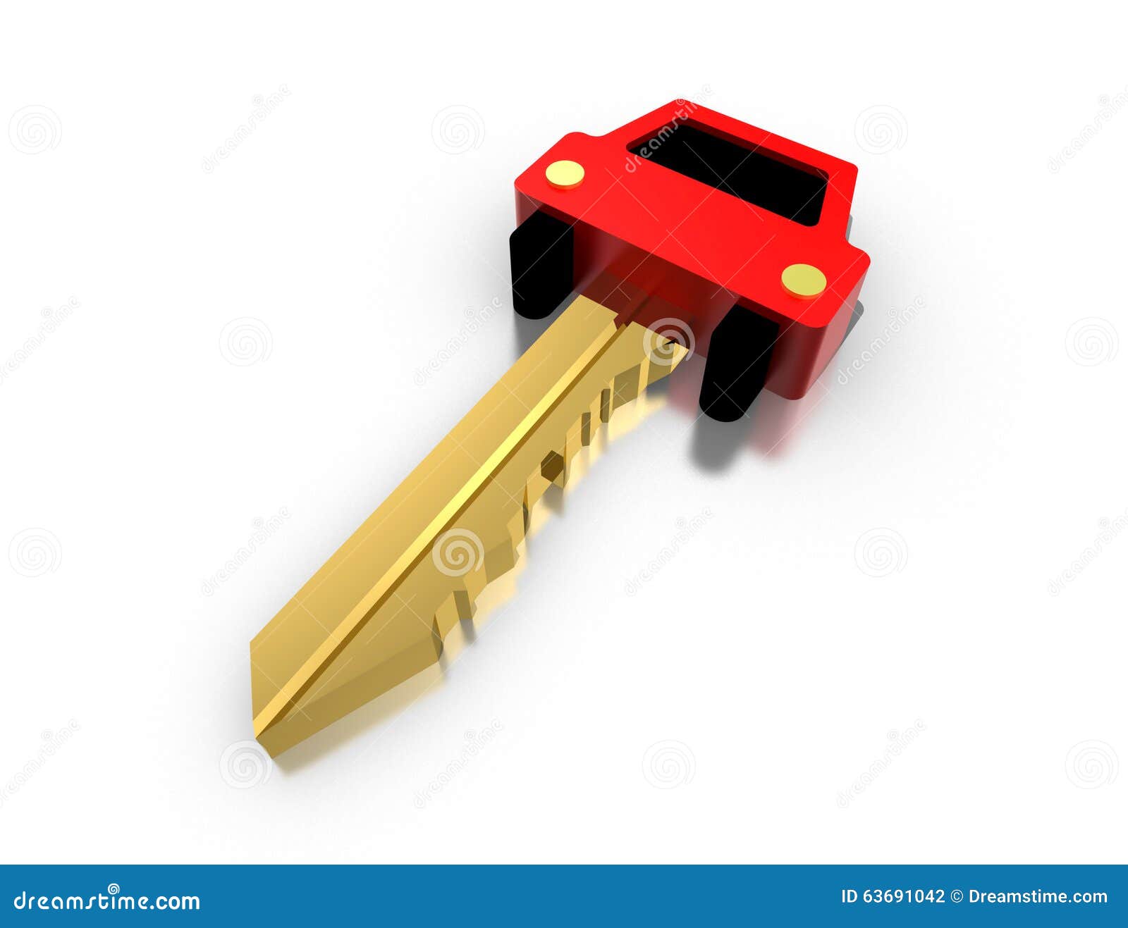 Golden car key 3d stock illustration. Illustration of contribution ...