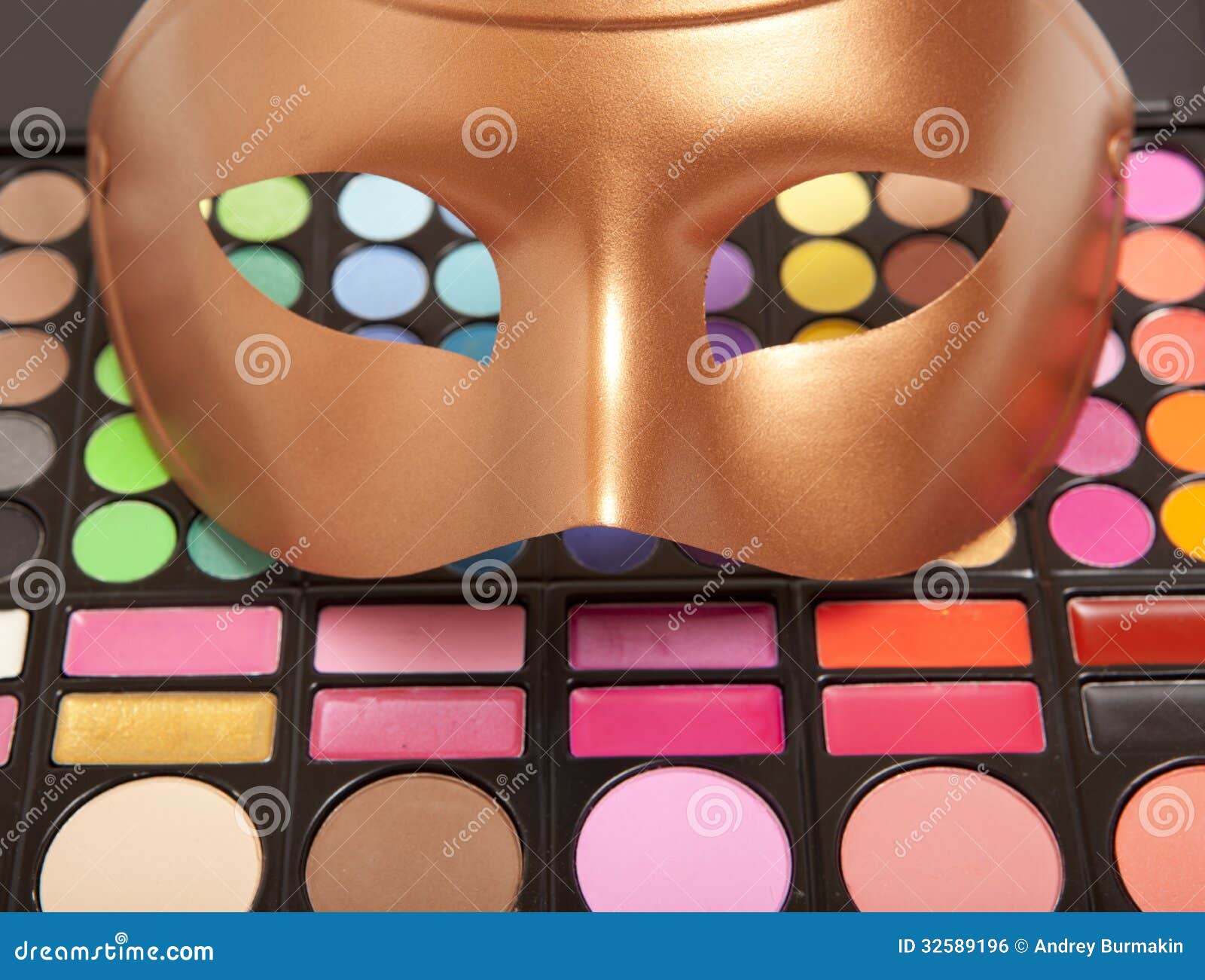 Golden carnival mask stock photo. Image of mask, makeup - 32589196