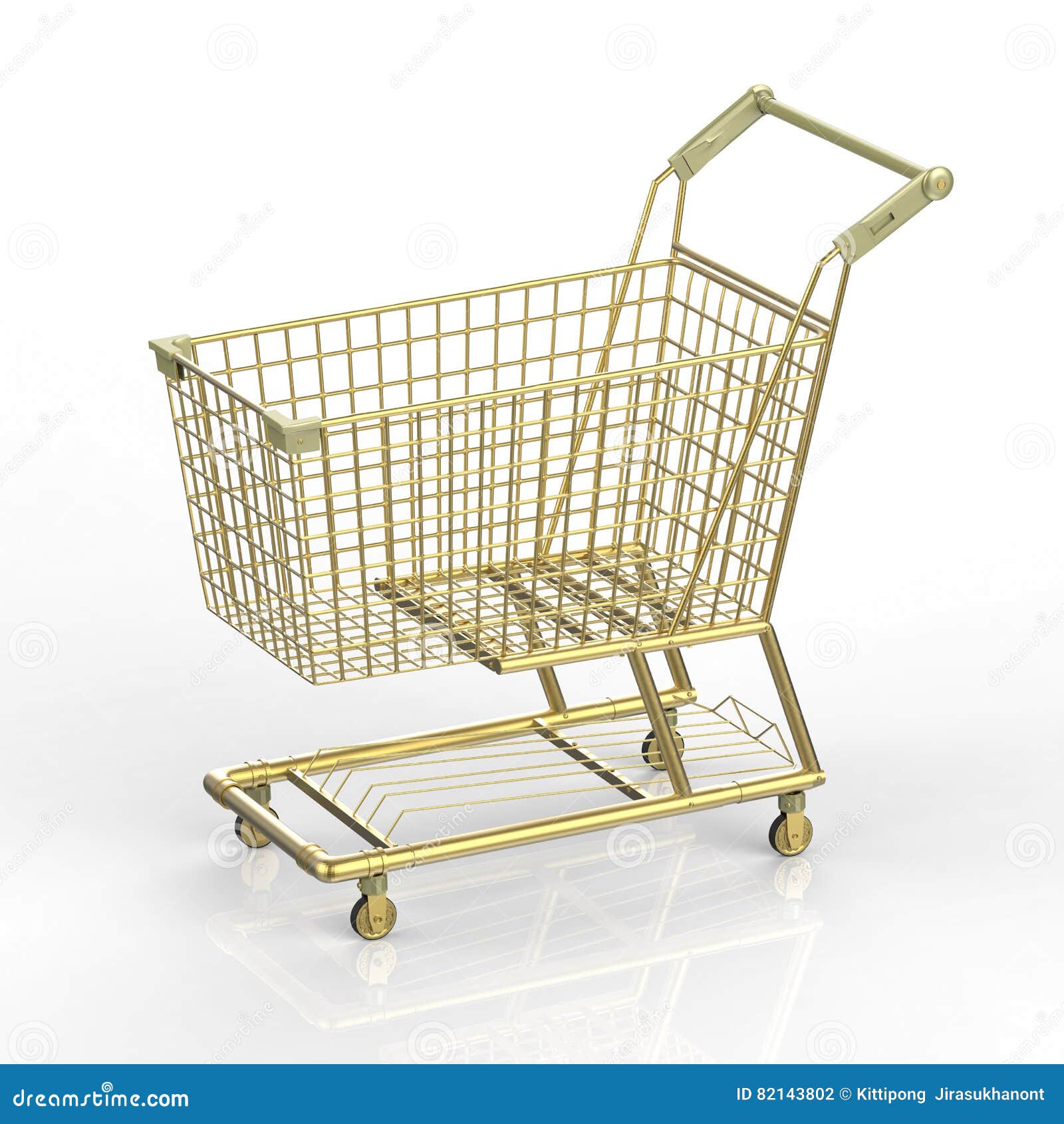 Golden cart stock photo. Image of purchase, pushcart - 82143802