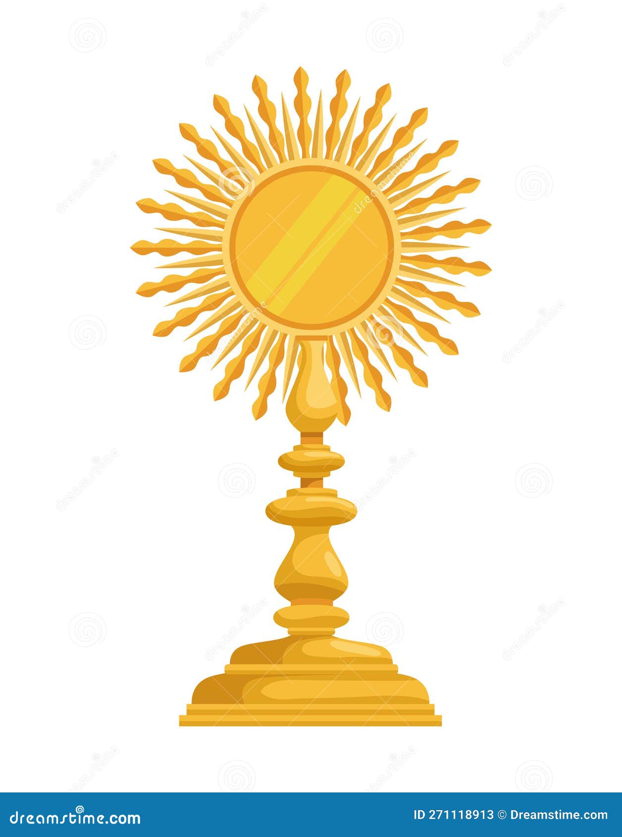 Golden catholic tabernacle stock vector. Illustration of sacred - 271118913