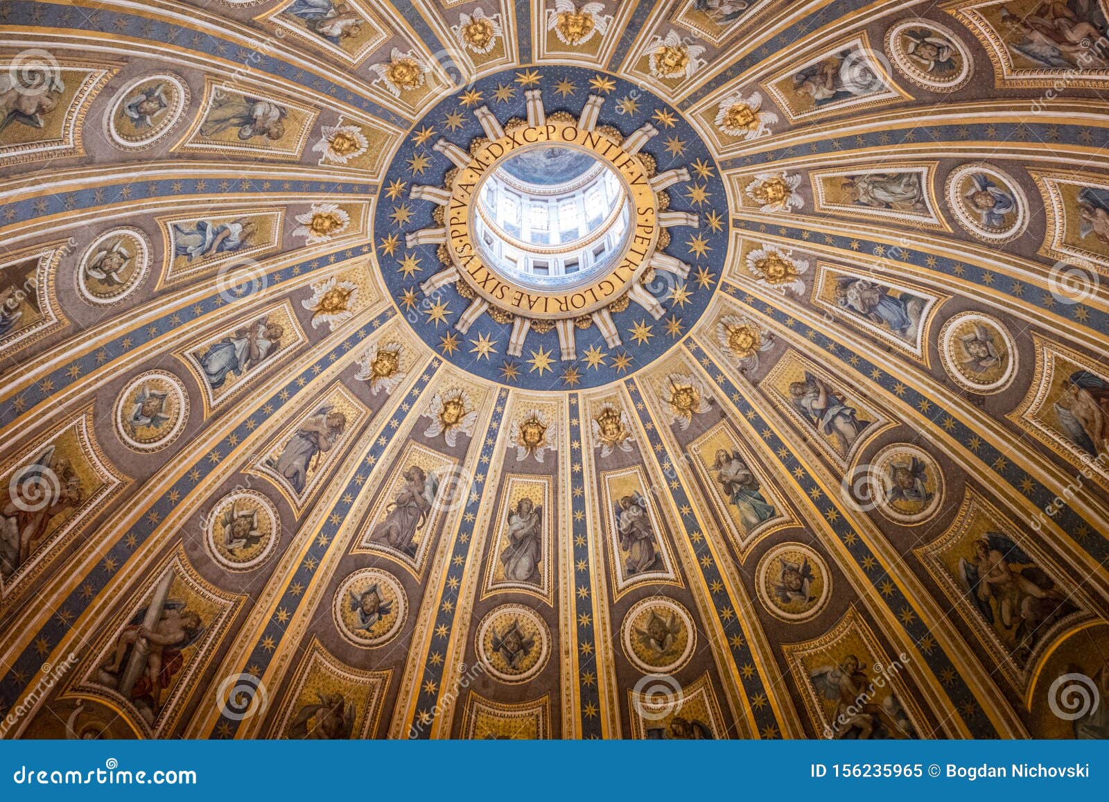 Golden Ceiling in Vatican City in Rome Editorial Image - Image of ...