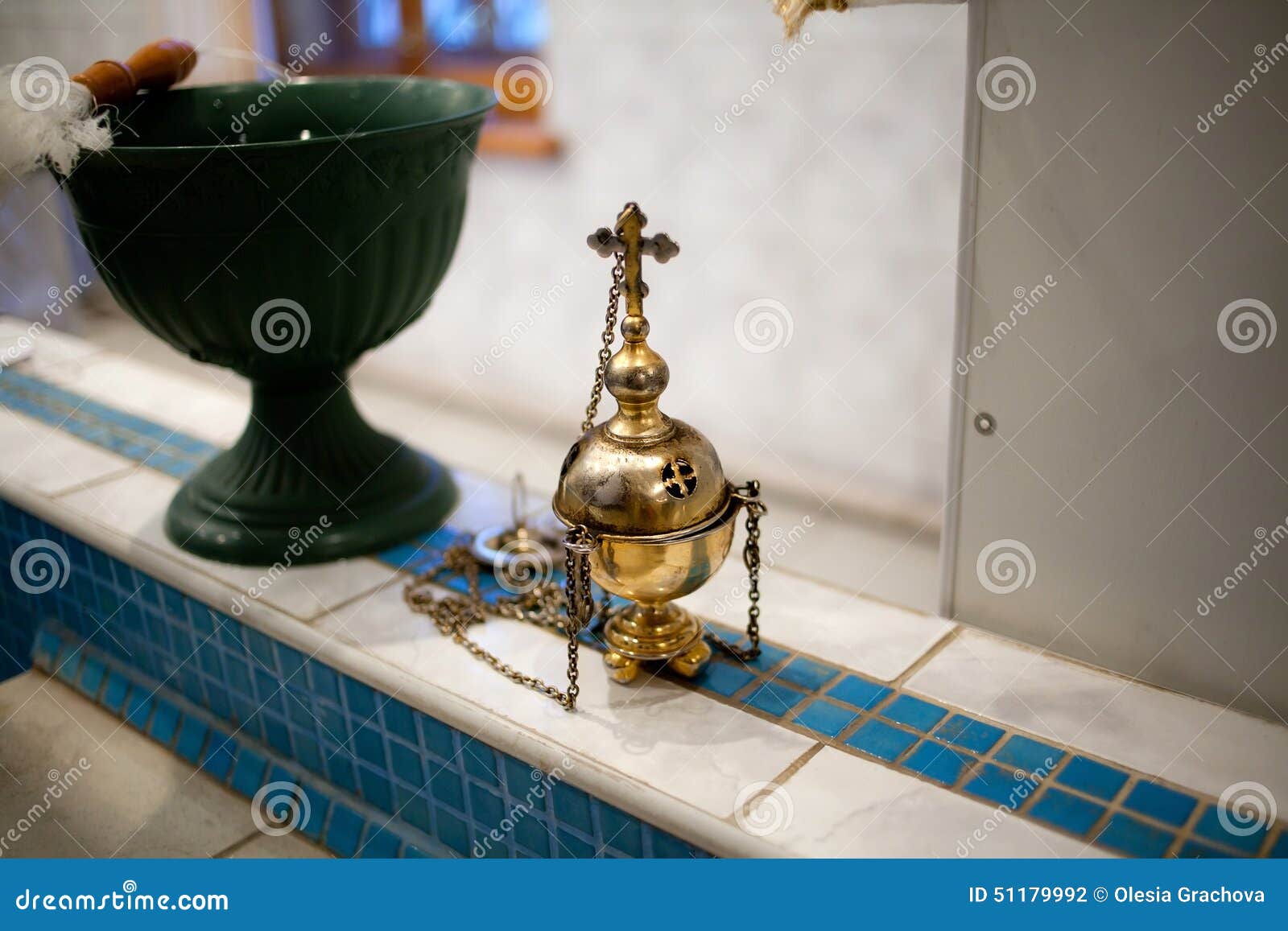 Golden Censer in the Church Stock Photo - Image of santiago, culture ...