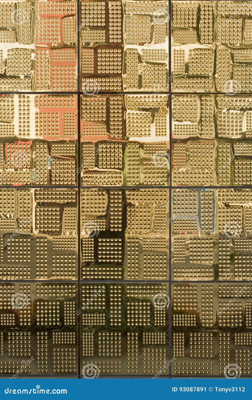 Golden Ceramic Tiles with a Design Pattern Stock Image - Image of ...