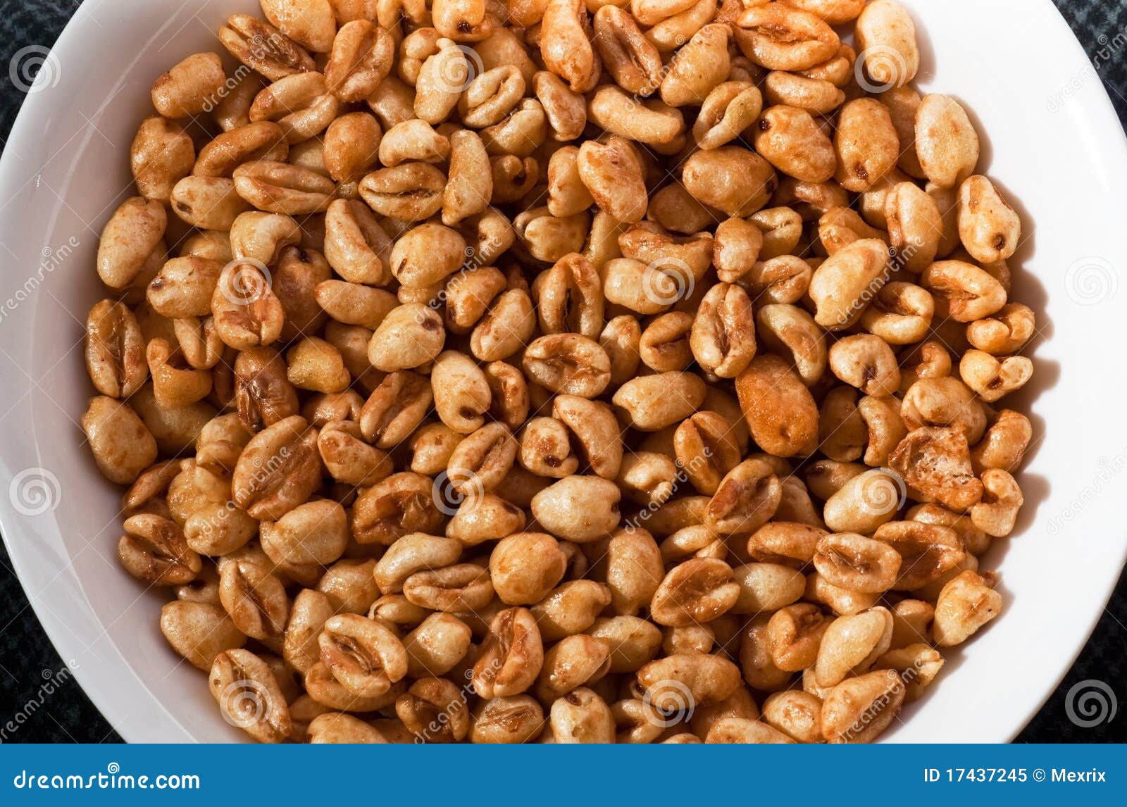 Golden Cereal Flakes in a Bowl Stock Image - Image of delicious, flakes ...
