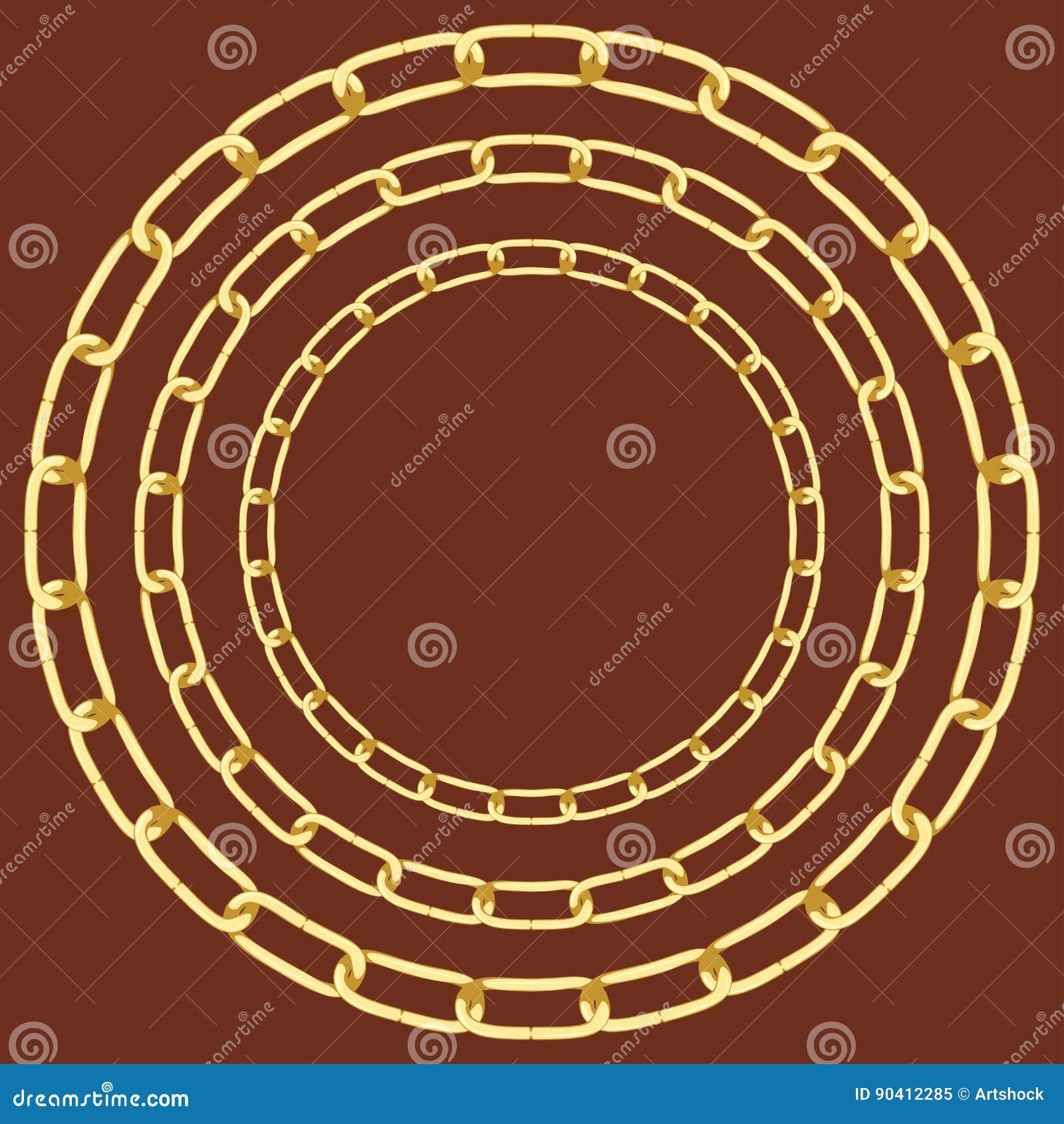 Golden Chain Background stock vector. Illustration of graphic - 90412285