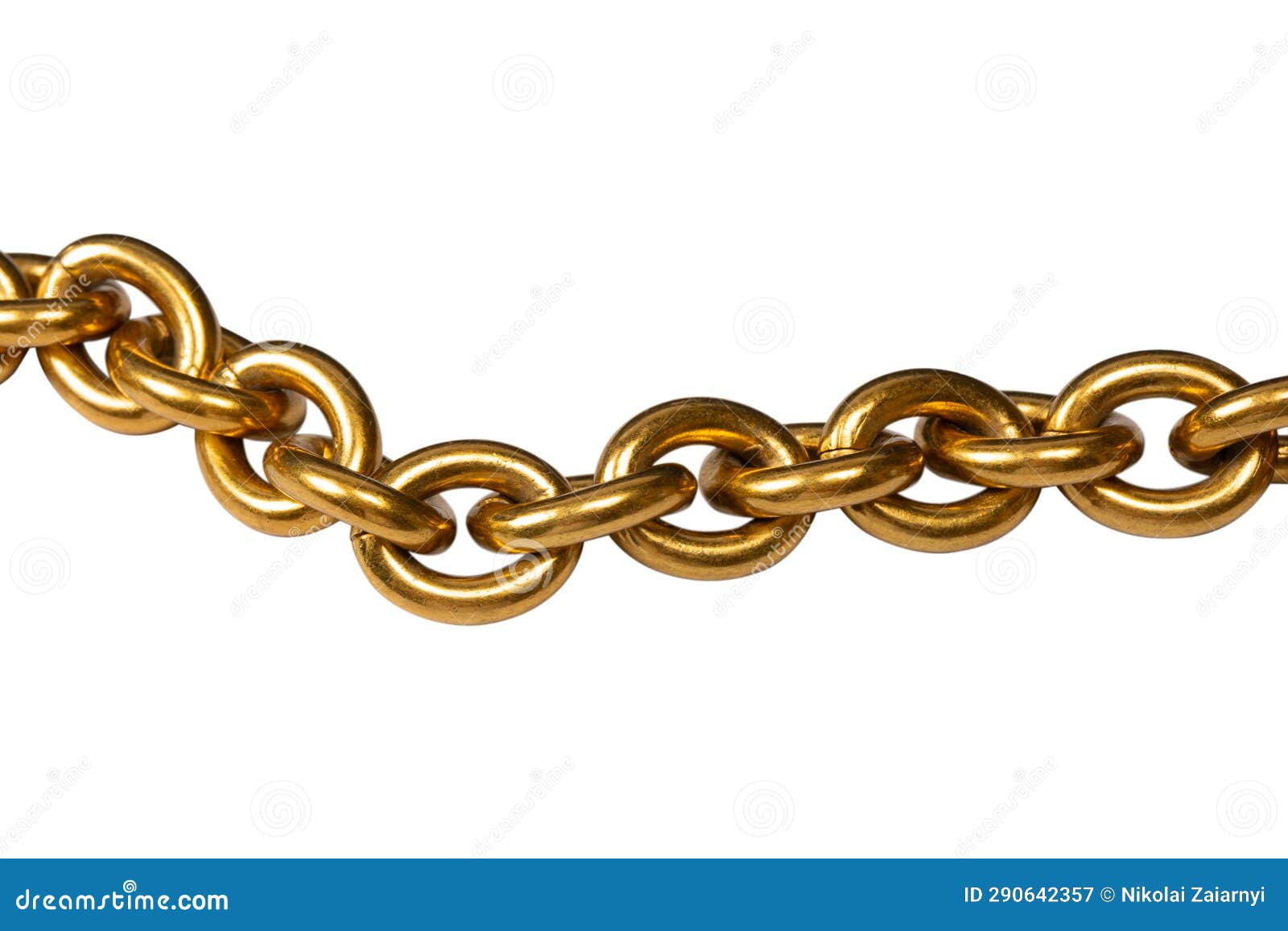 Golden Chain Isolated on White Background Stock Image - Image of golden ...
