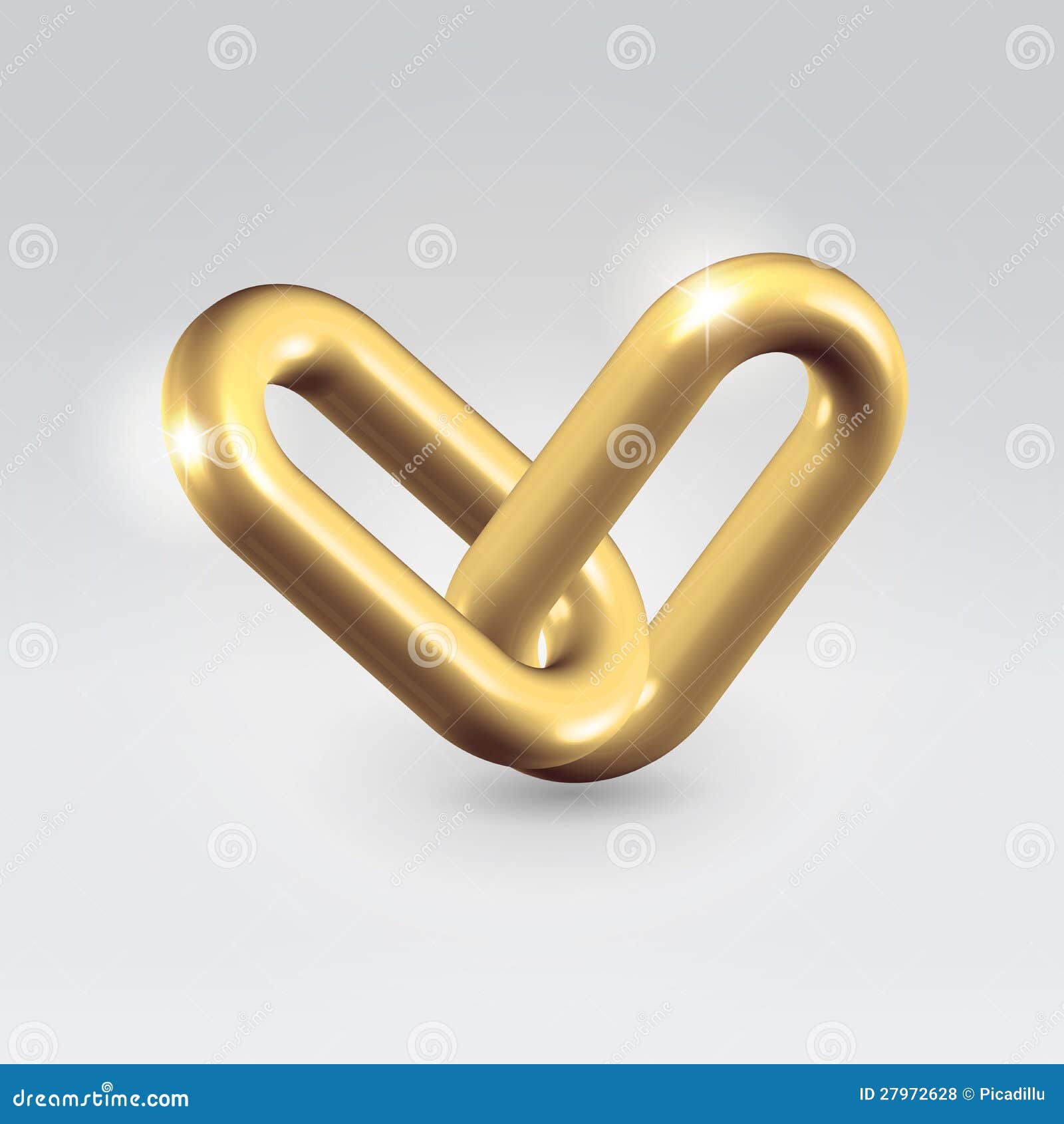 Golden chain links stock illustration. Illustration of join - 27972628