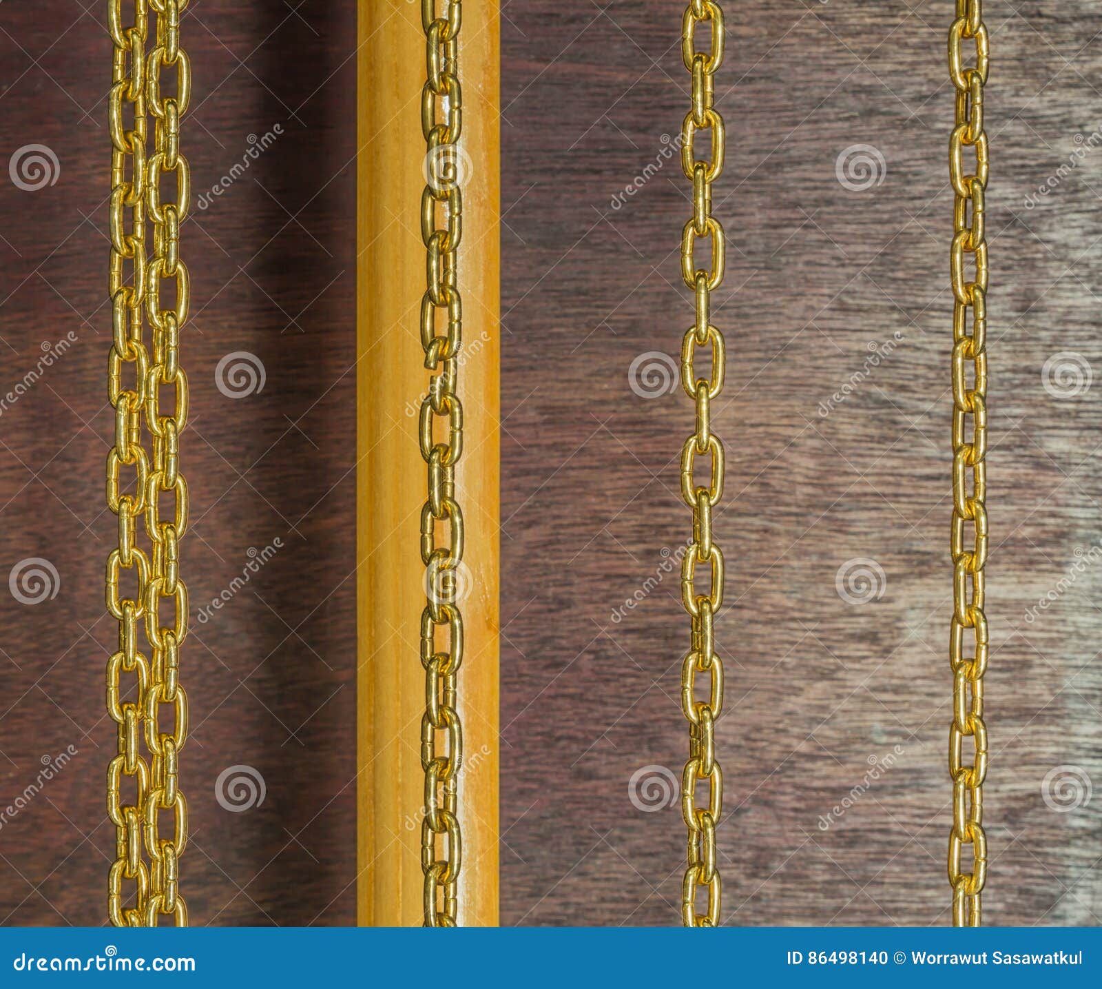 Golden chains stock photo. Image of design, expensive - 86498140