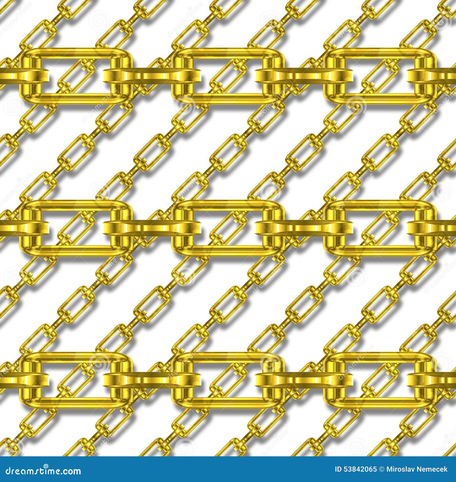 Golden Chains With White Background Seamless Texture Royalty-Free Stock ...