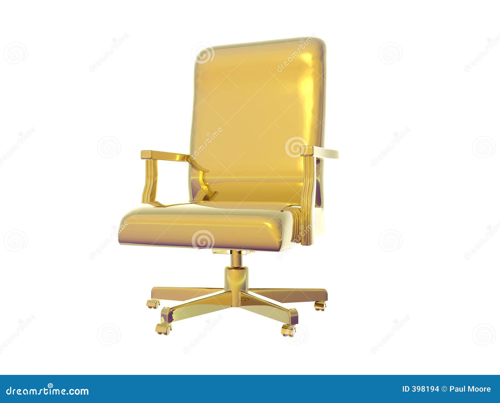 Golden Chair stock illustration. Illustration of important - 398194