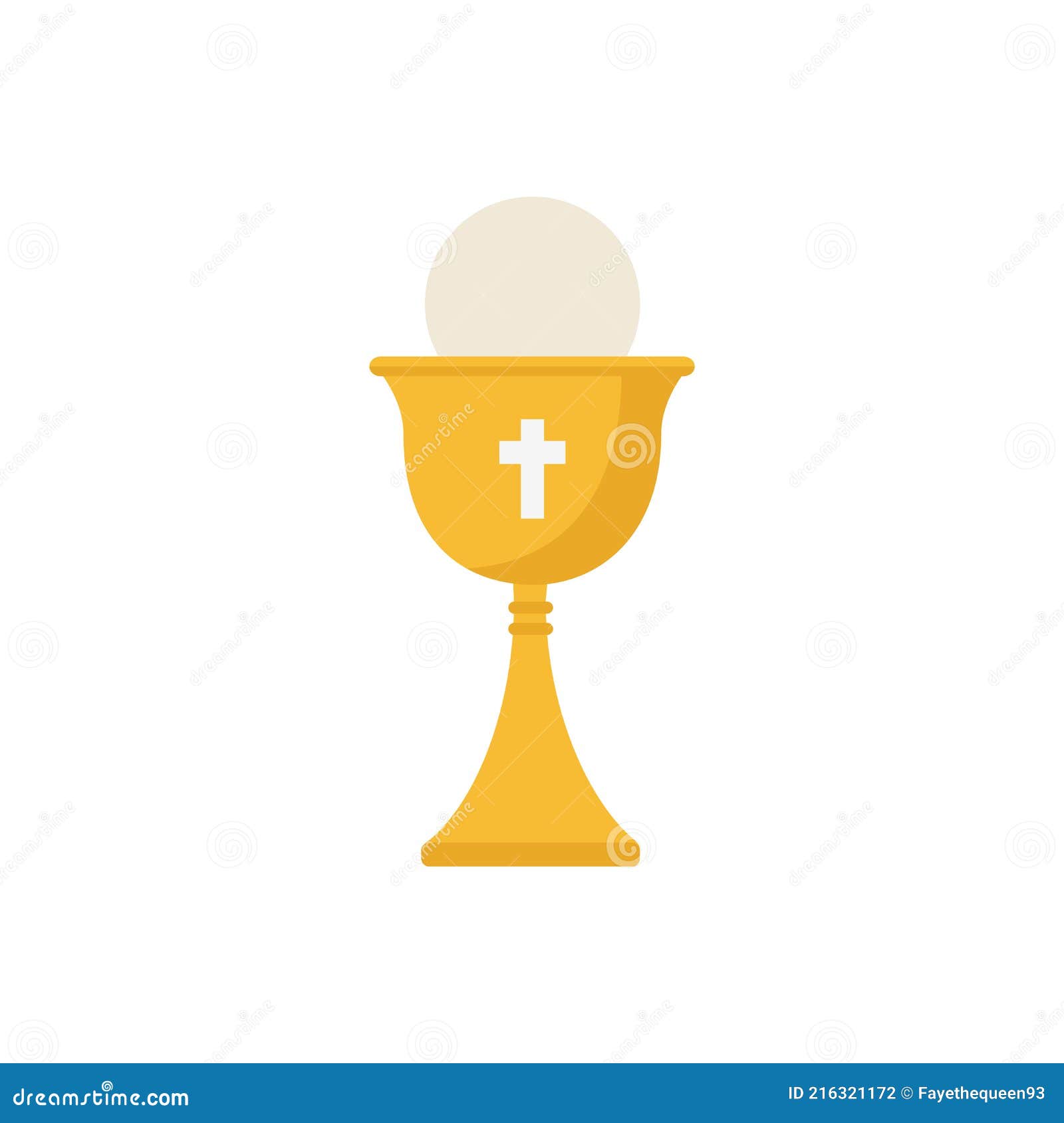 Golden Chalice Holy Communion Isolated on White Background. Stock ... Golden Chalice Holy Communion Isolated on White Background. Stock ...