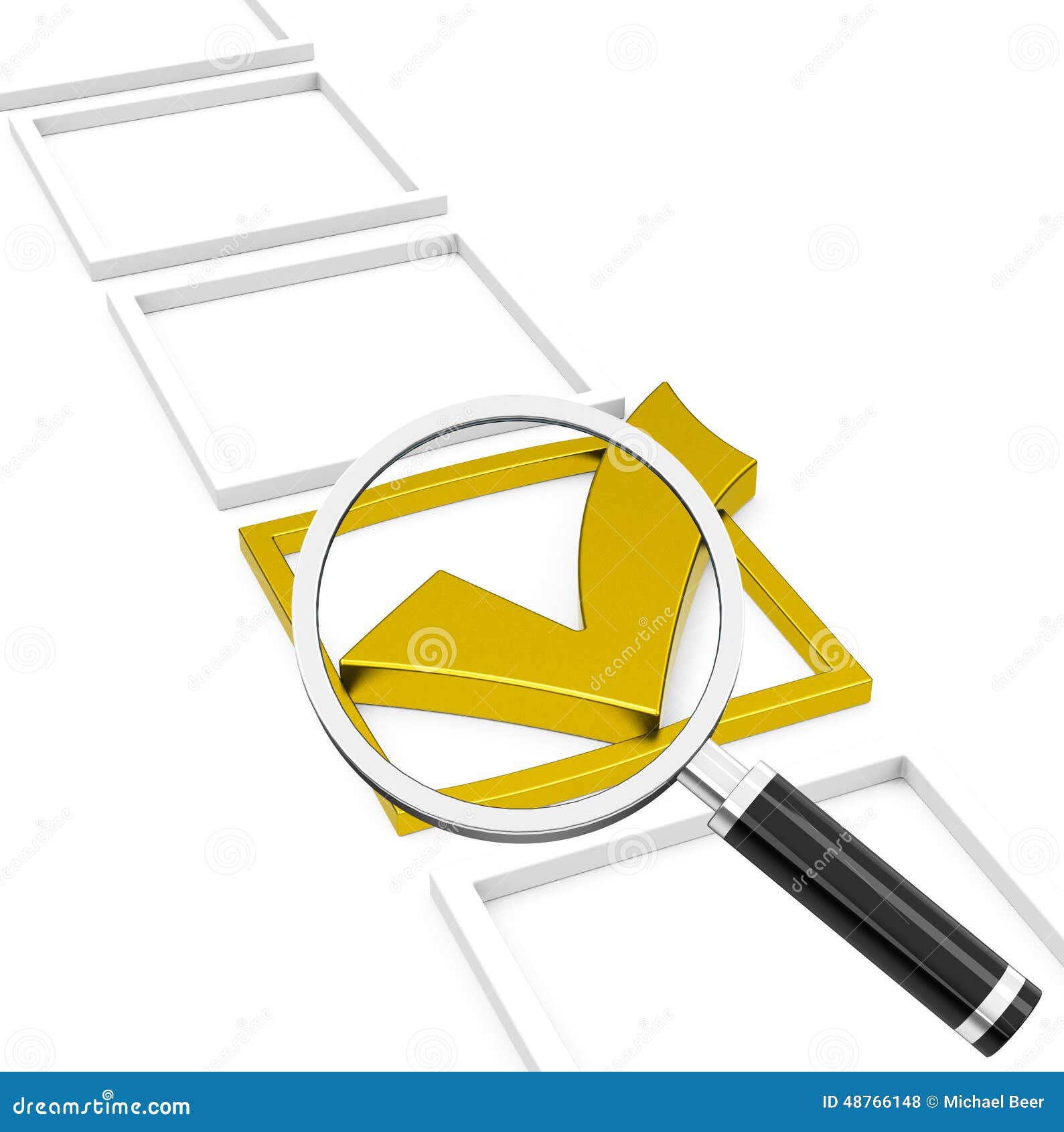 The Golden Check Mark Stock Photo | CartoonDealer.com #49770198