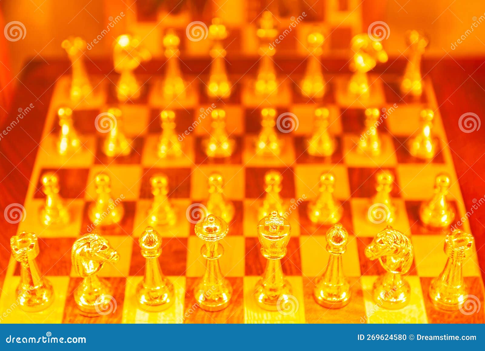 Golden chess stock photo. Image of focus, king, selective - 269624580
