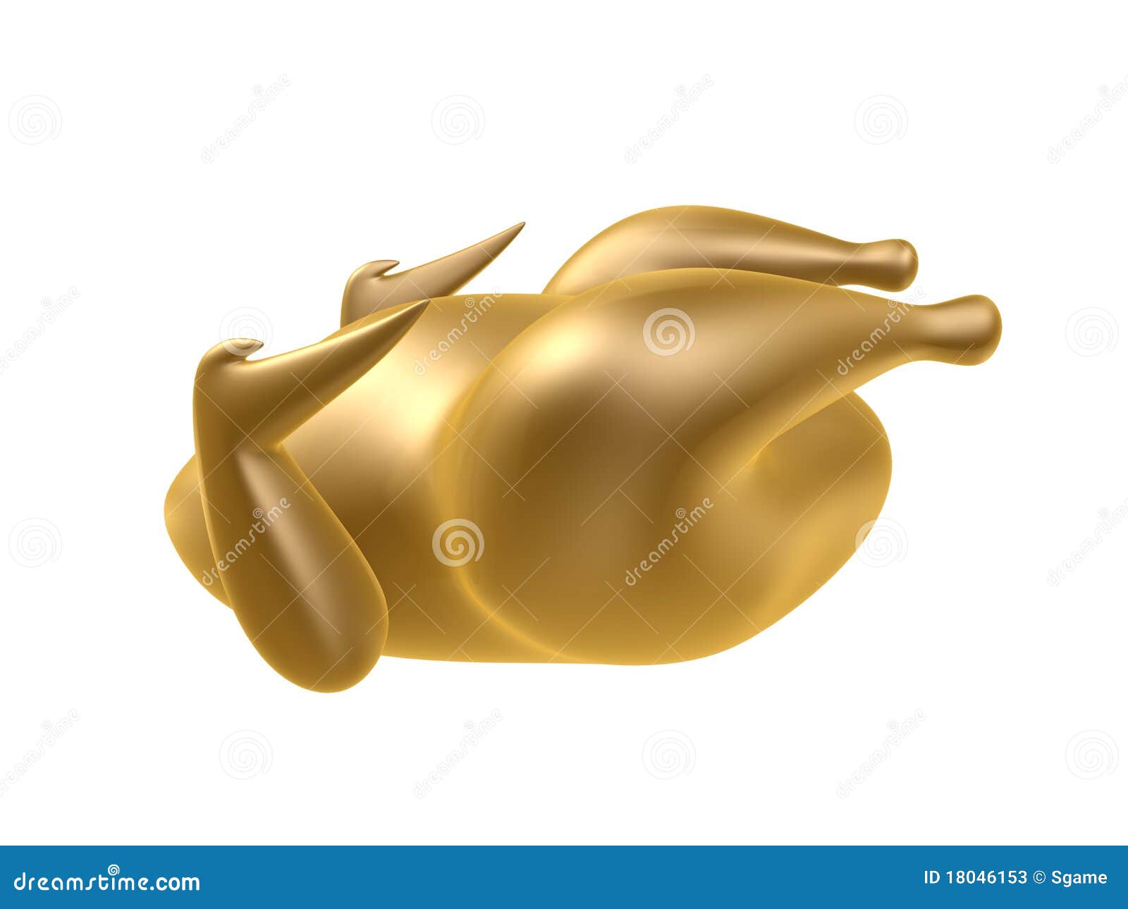 Golden Chicken With Mustard And Shallots Royalty-Free Stock Photography ...