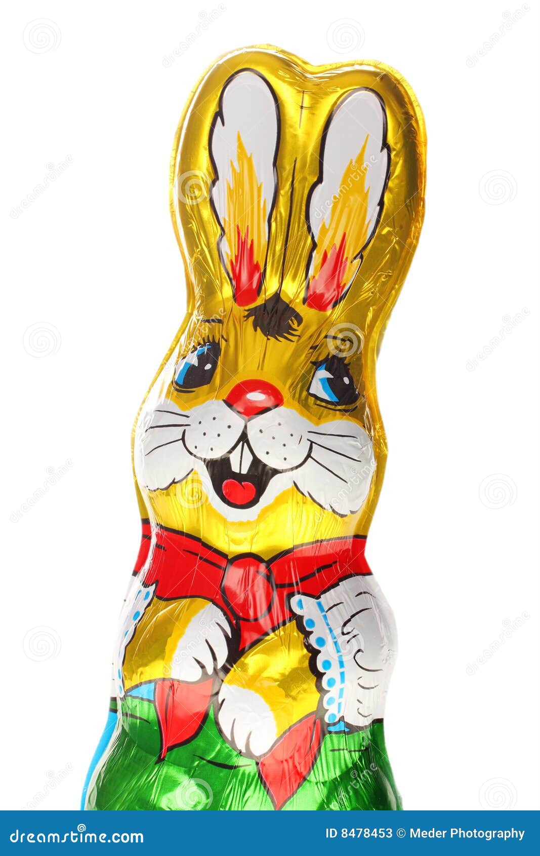 Golden Chocolate Easter Bunny Stock Image - Image of hare, edible: 8478453