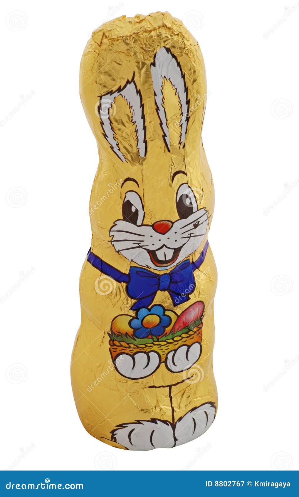 Golden Chocolate Easter Bunny Stock Image - Image of gold, bunny: 8802767