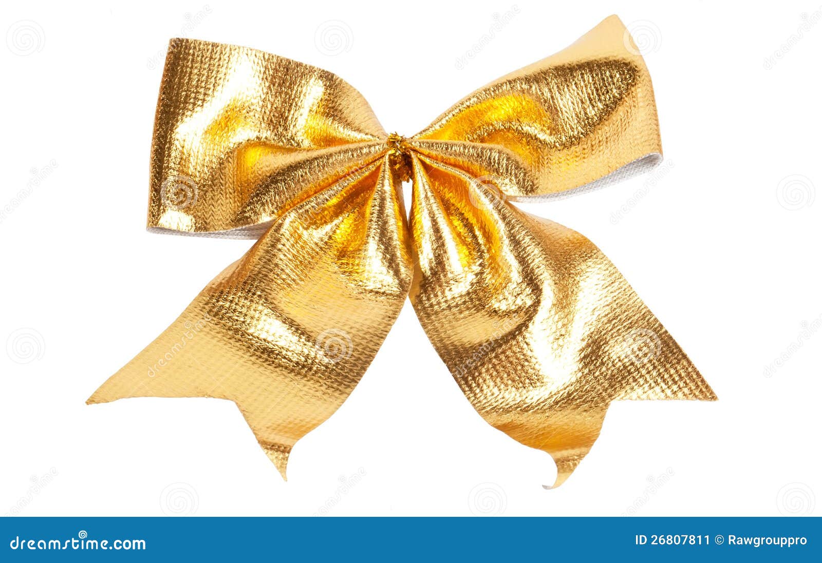 Golden Christmas bow stock image. Image of arrangement - 26807811