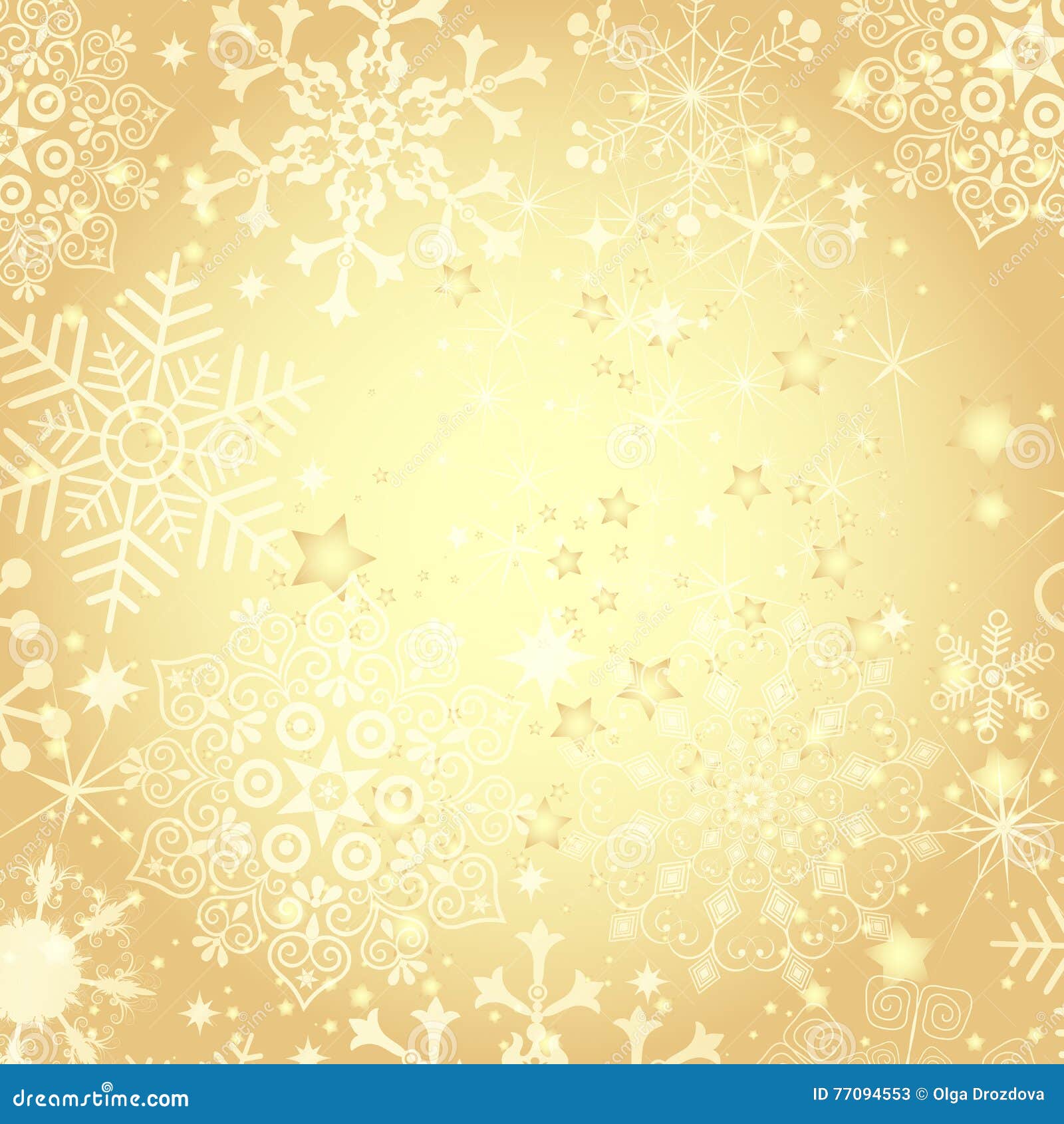 Golden Christmas frame stock vector. Illustration of scattering - 77094553