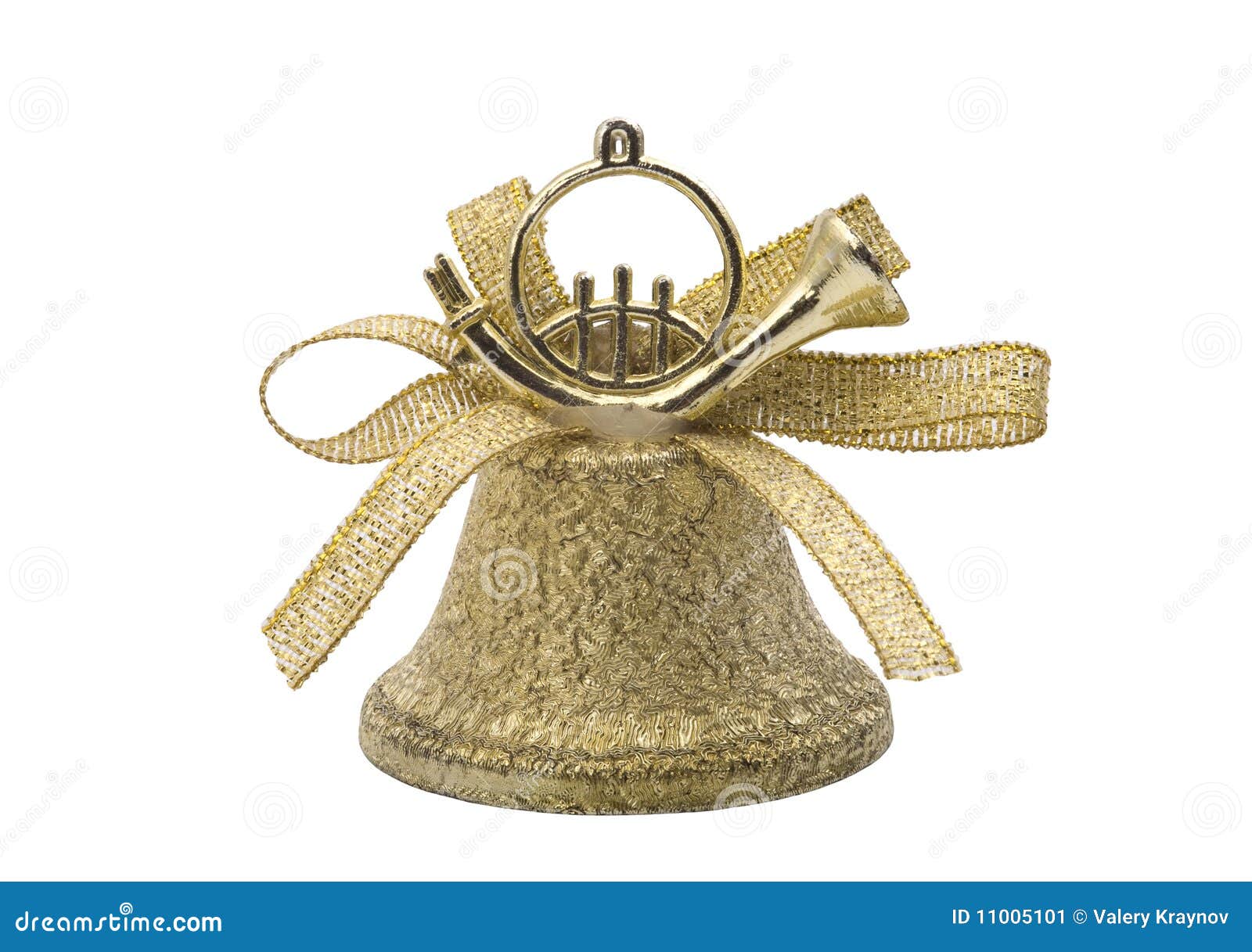 Golden christmas hand bell stock image. Image of silver - 11005101