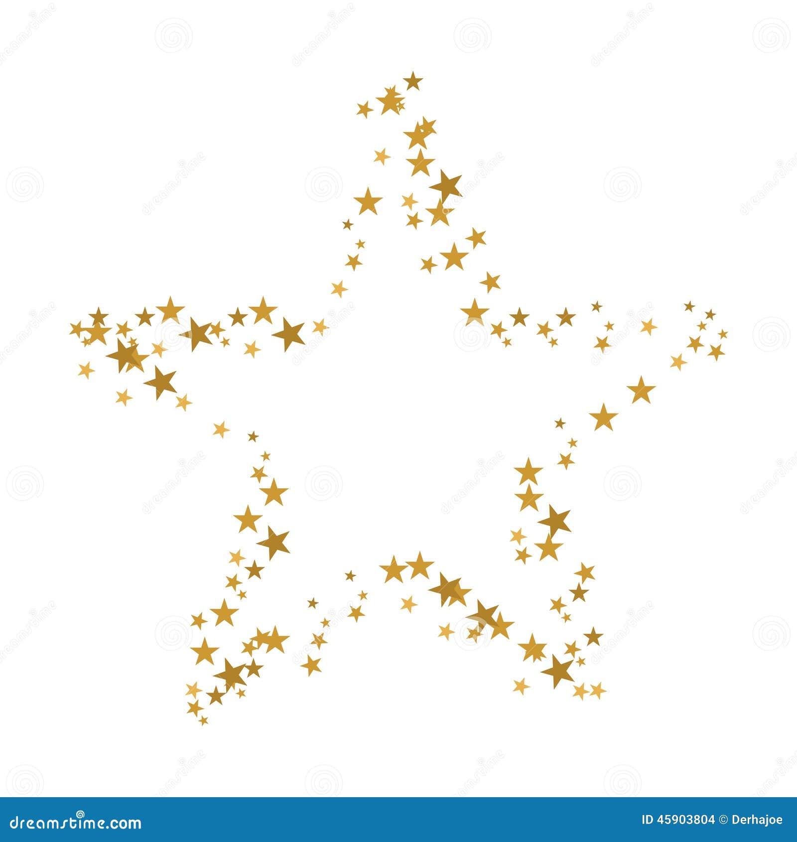 Golden christmas star stock illustration. Illustration of abstract ...
