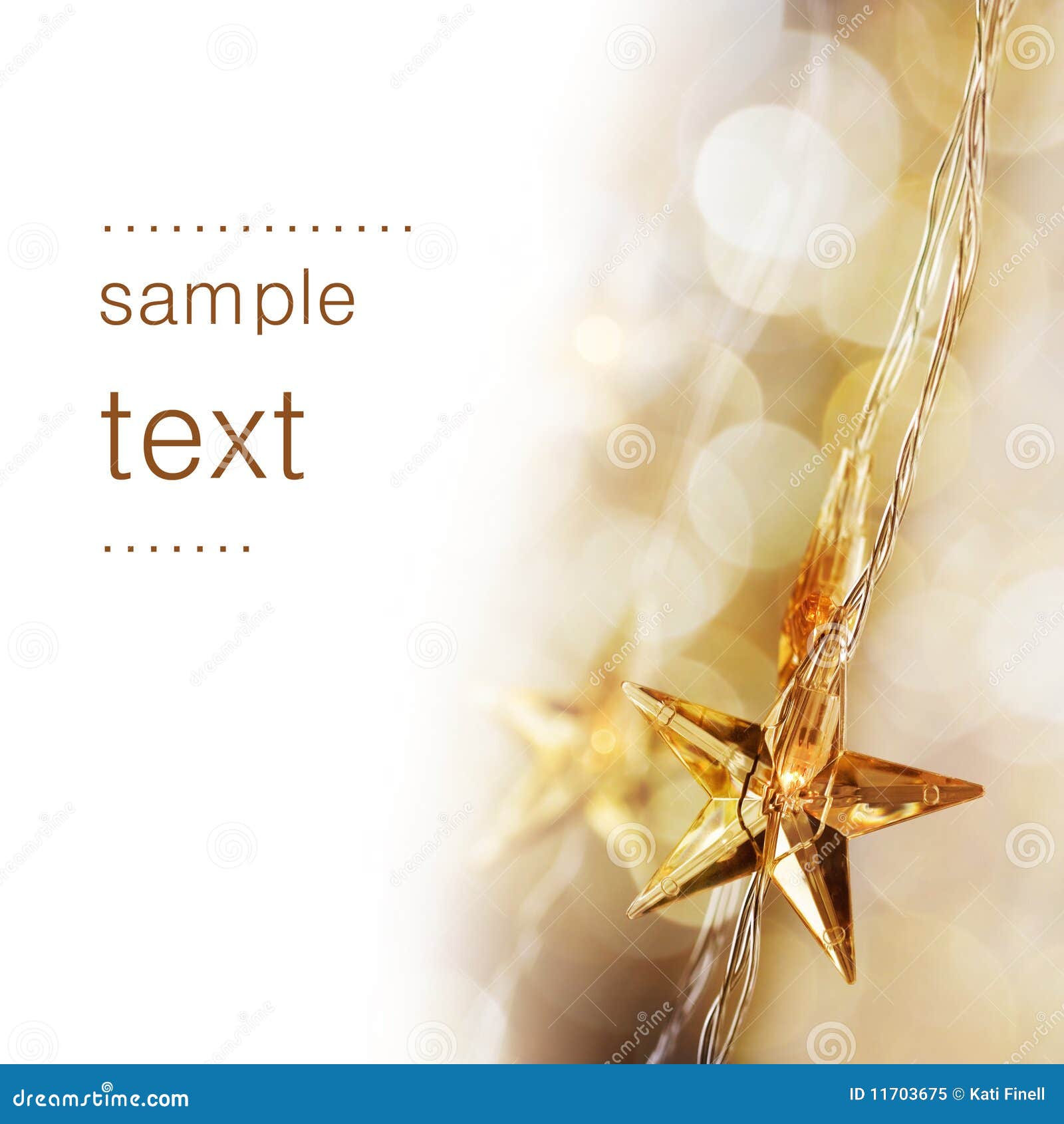 Golden Christmas stars stock image. Image of golden, close - 11703675
