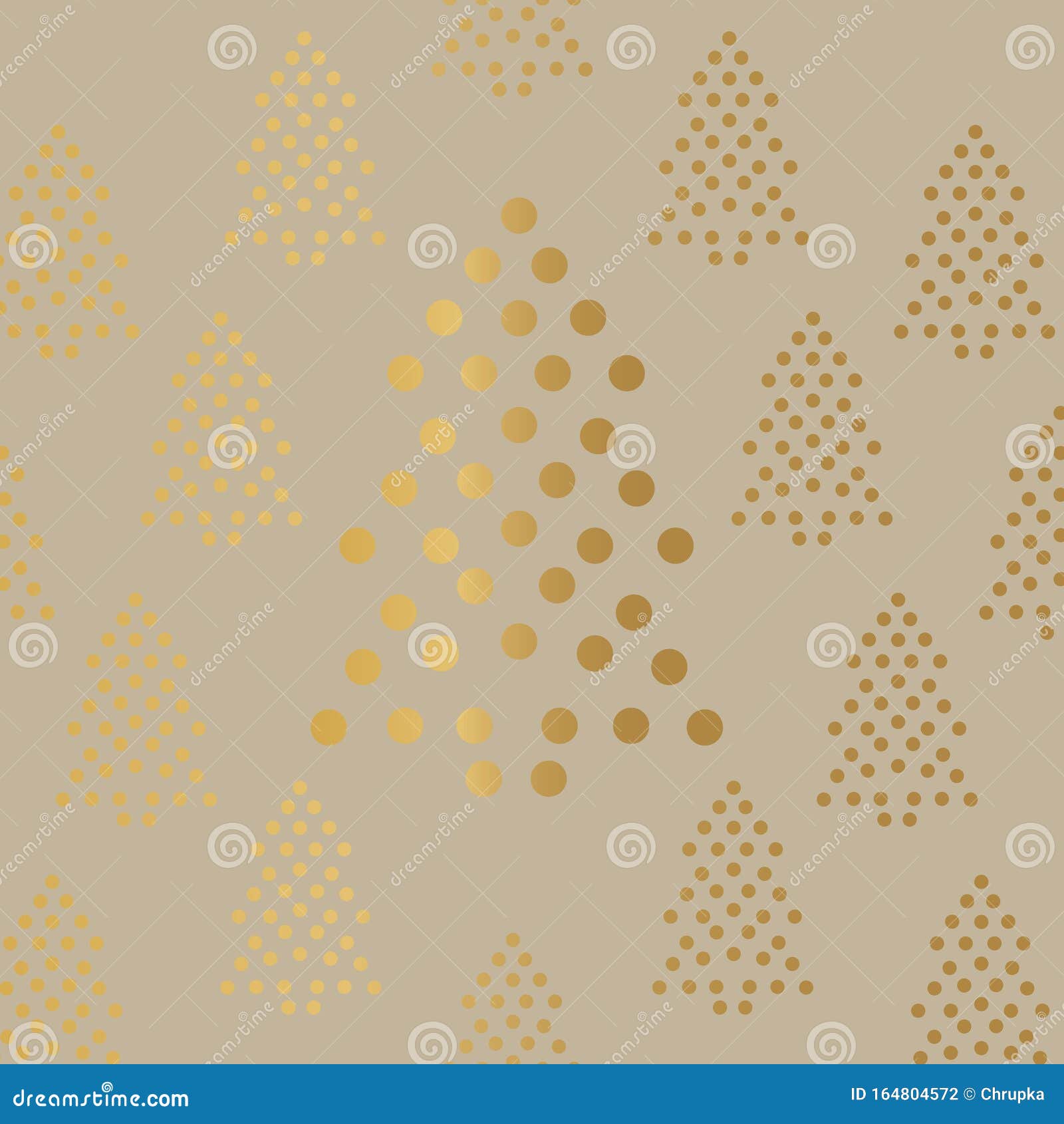 Golden Christmas Tree Background Stock Vector - Illustration of ...