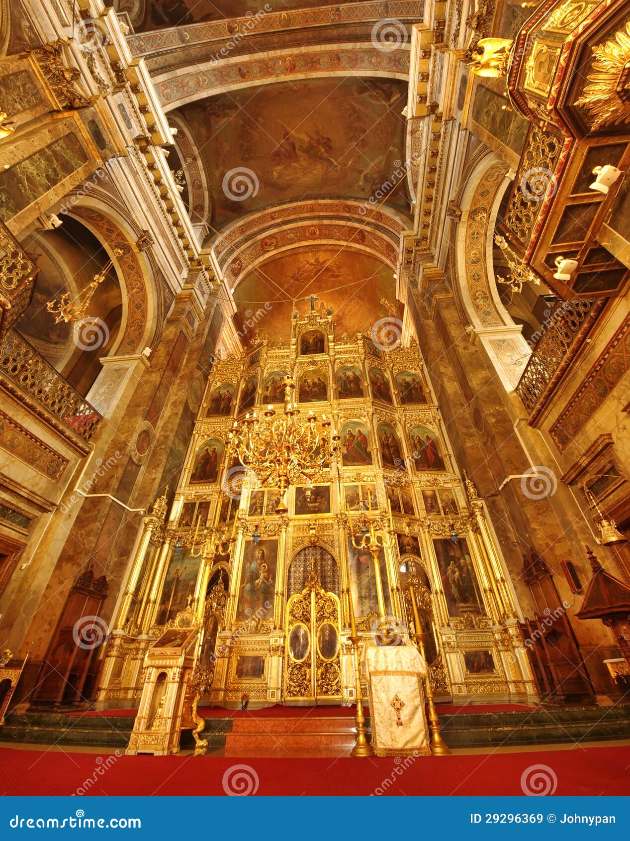 Golden church interior editorial stock image. Image of building - 29296369